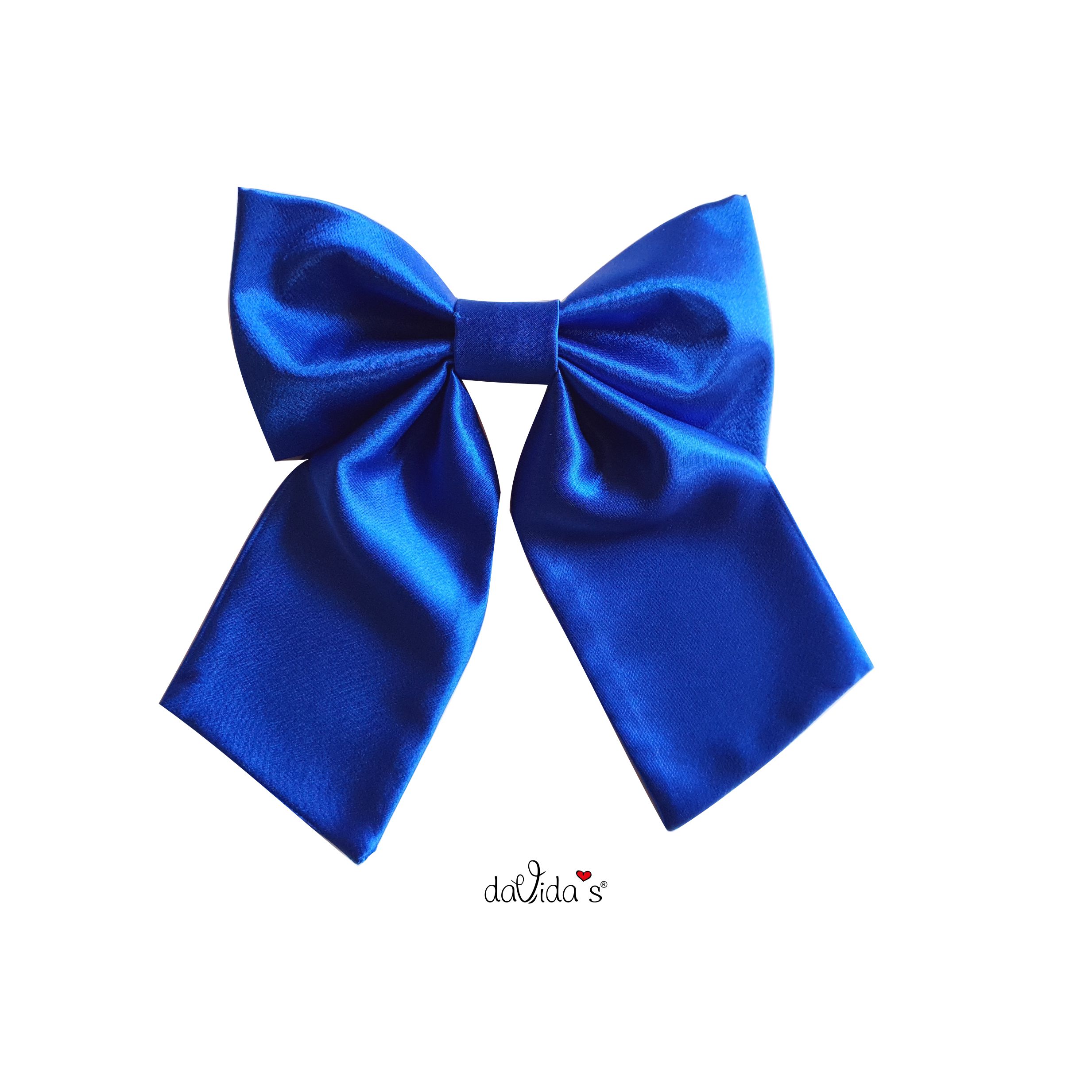 daVida's - elegantna kraljevski plava satenska mašna za žene